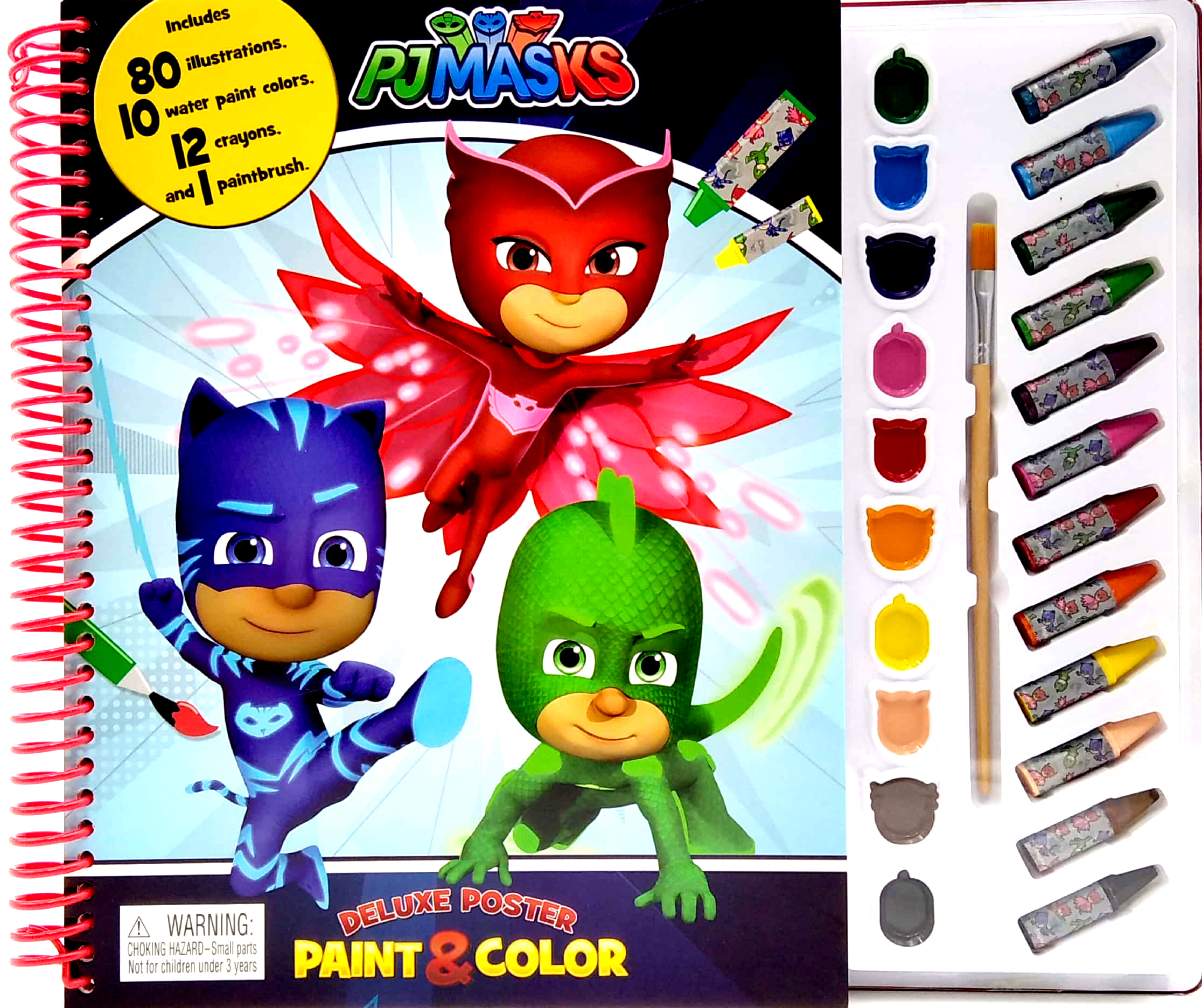 DELUXE POSTER - PJ MASK - PAINT & COLOR - Libros to go