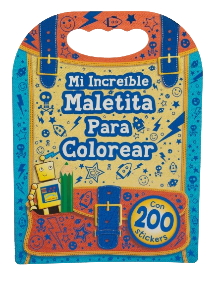 MI INCREIBLE MALETITA PARA COLOREAR - AZUL - Libros to go